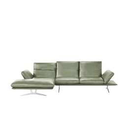 Koinor Ecksofa Echtleder Francis ¦ grün ¦ Maße (cm): B: 314 H: 93 T: