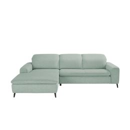 Jette Home Ecksofa aus Flachgewebe Jette Sense ¦ grün ¦ Maße (cm): B: