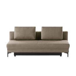 Höffner Schlafsofa mit Schlaffunktion Genua ¦ braun ¦ Maße (cm): B: 205 H: 89