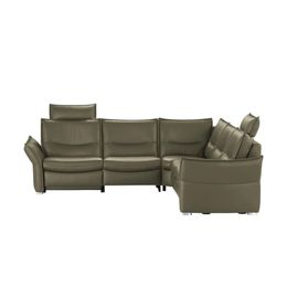 Musterring Ecksofa MR250 ¦ grün ¦ Maße (cm): B: 273 H: 91 T: 273