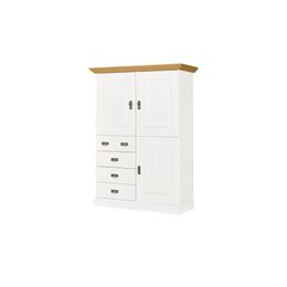 maison bleue Highboard Florian ¦ weiß ¦ Maße (cm): B: 118,5 H: 163,5