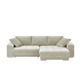 bobb Ecksofa mit Schlaffunktion Caro ¦ beige ¦ Maße (cm): B: 305 H: