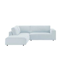 Gallery M Ecksofa Lucia ¦ blau ¦ Maße (cm): B: 300 H: 81 T: 266