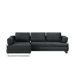 switch Ecksofa in Lederoptik Havana ¦ schwarz ¦ Maße (cm): B: 272 H: