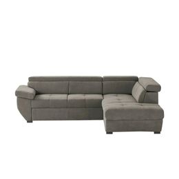 U.N.O uno Ecksofa Formula ¦ grau ¦ Maße (cm): B: 262 H: 79 T: 224