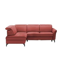 U.N.O uno Ecksofa Basel ¦ rot ¦ Maße (cm): B: 243 H: 100 T: 200