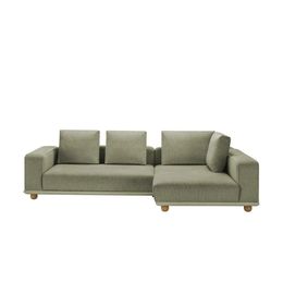 switch Ecksofa aus Mikrofaser Cora ¦ grün ¦ Maße (cm): B: 305 H: 88 T