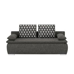 Smart Schlafsofa Leonie ¦ schwarz ¦ Maße (cm): B: 198 H: 92 T: 90