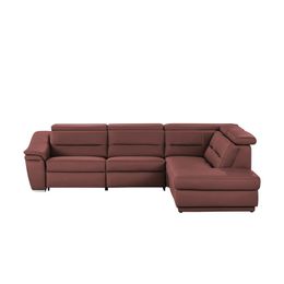 meinSofa Ecksofa Ivonne ¦ rot ¦ Maße (cm): B: 294 H: 84 T: 245