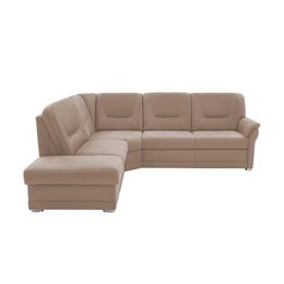 meinSofa Ecksofa aus Mikrofaser Edda ¦ beige ¦ Maße (cm): B: 253 H: 9