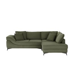 pop Ecksofa Trentino ¦ grün ¦ Maße (cm): B: 310 H: 98 T: 223