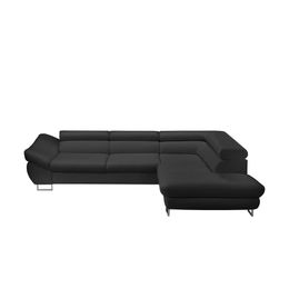 switch Ecksofa aus Kunstleder Fabio ¦ schwarz ¦ Maße (cm): B: 280 H: