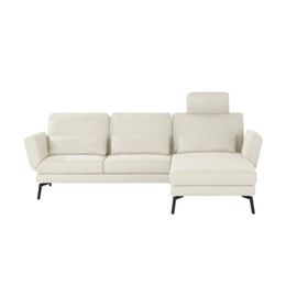 Höffner Ecksofa mit Funktion Twister ¦ beige ¦ Maße (cm): B: 275 H: 93 T: 19