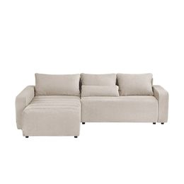 Smart Ecksofa Fania ¦ beige ¦ Maße (cm): B: 257 H: 72 T: 208