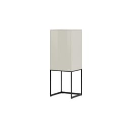 JOOP! Highboard Gloss Cubic ¦ grau ¦ Maße (cm): B: 47,5 H: 128,9 T: