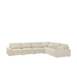 Höffner Ecksofa Branna ¦ creme ¦ Maße (cm): B: 412 H: 88 T: 322