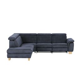 Mein Sofa bold Ecksofa Beata ¦ blau ¦ Maße (cm): B: 270 H: 80 T: 233