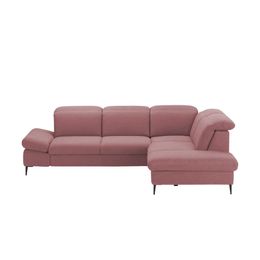 U.N.O uno Ecksofa Serra ¦ rosa/pink ¦ Maße (cm): B: 268 H: 81 T: 215