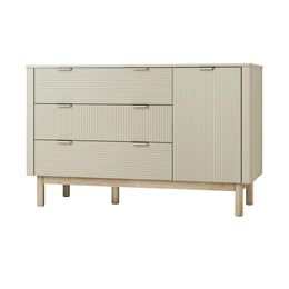 Höffner Kommode Miloo ¦ beige ¦ Maße (cm): B: 52,4 H: 90,4