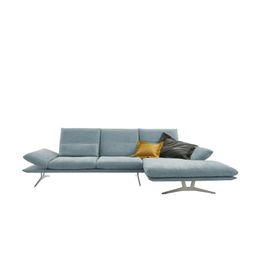 Koinor Ecksofa aus Flachgewebe Francis ¦ blau ¦ Maße (cm): B: 314 H: