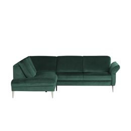 meinSofa Ecksofa Helen ¦ grün ¦ Maße (cm): B: 249 H: 83 T: 185