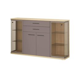 Wohnwert Highboard Carré ¦ grau ¦ Maße (cm): B: 184 H: 113 T: 40