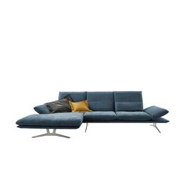 Koinor Ecksofa aus Flachgewebe Francis ¦ blau ¦ Maße (cm): B: 314 H: