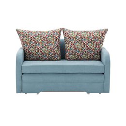 Höffner Schlafsofa Iwo ¦ blau ¦ Maße (cm): B: 136 H: 84 T: 94