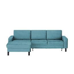 Höffner Ecksofa Coline Move ¦ türkis/petrol ¦ Maße (cm): B: 258 H: 85 T: 185