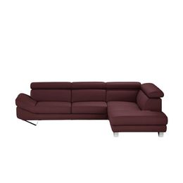 Höffner Ecksofa Camilla ¦ rot ¦ Maße (cm): B: 273 H: 78 T: 233