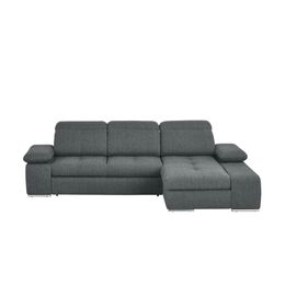 switch Ecksofa Webstoff Avilla ¦ grau ¦ Maße (cm): B: 285 H: 86 T: 18