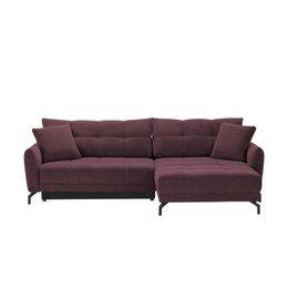 bobb Ecksofa Casandra de Luxe ¦ rot ¦ Maße (cm): B: 284 H: 91 T: 19