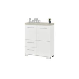 Paidi Highboard Kira ¦ weiß ¦ Maße (cm): B: 90,9 H: 111,8 T: 39,6