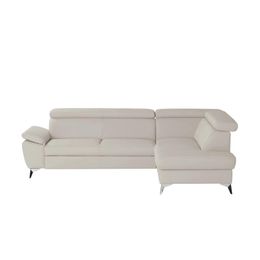 U.N.O uno Ecksofa Apollo ¦ grau ¦ Maße (cm): B: 268 H: 81 T: 210