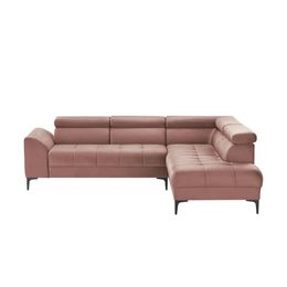 switch Ecksofa mit verstellbaren Kopfstützen Carisma ¦ rosa/pink