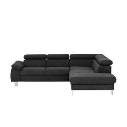 U.N.O uno Ecksofa Micky ¦ schwarz ¦ Maße (cm): B: 249 H: 72 T: 207