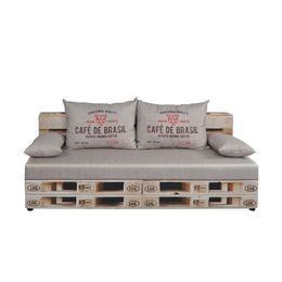 Höffner Schlafsofa Denny Premium ¦ beige ¦ Maße (cm): B: 91 H: 88 T: 193