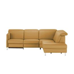 meinSofa Leder-Ecksofa Leon ¦ gelb ¦ Maße (cm): B: 259 H: 83 T: 236