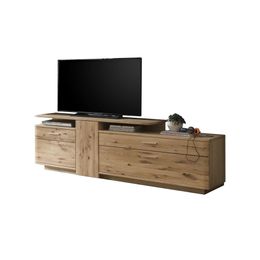 Woodford TV-Lowboard Astoria ¦ holzfarben ¦ Maße (cm): B: 210 H: 67