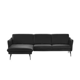 himolla Ecksofa Leder 1928 ¦ schwarz ¦ Maße (cm): B: 280 H: 83 T: 17