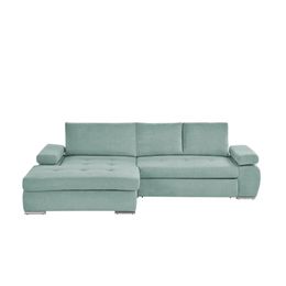 Smart Ecksofa Ibby ¦ grün ¦ Maße (cm): B: 294 H: 73 T: 173