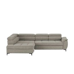 switch Ecksofa aus Flachgewebe Denvo ¦ grau ¦ Maße (cm): B: 290 H: 94