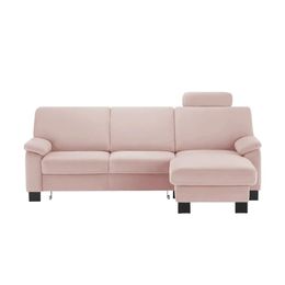 meinSofa Ecksofa Veit ¦ rosa/pink ¦ Maße (cm): B: 232 H: 90 T: 168