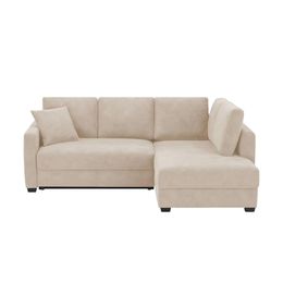 bobb Ecksofa mit pflegeleichtem Bezugsstoff Lisa de Luxe ¦ beige ¦