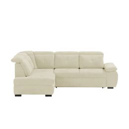 Smart Ecksofa Tamara ¦ creme ¦ Maße (cm): B: 252 H: 90 T: 192