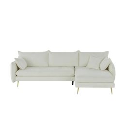 Höffner Ecksofa Edesia ¦ weiß ¦ Maße (cm): B: 271 H: 80 T: 165