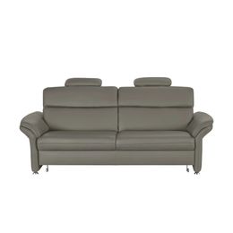 meinSofa Einzelsofa Leder Manon ¦ grau ¦ Maße (cm): B: 228 H: 94 T: 9