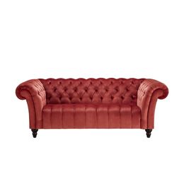 Höffner Sofa, 2-sitzig Canyon ¦ rot ¦ Maße (cm): B: 205 H: 74 T: 101