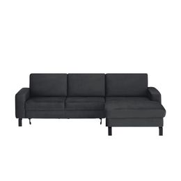 Höffner Ecksofa Coline Move ¦ schwarz ¦ Maße (cm): B: 258 H: 85 T: 185