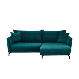 bobb Ecksofa Yolanda ¦ türkis/petrol ¦ Maße (cm): B: 257 H: 94 T: 17